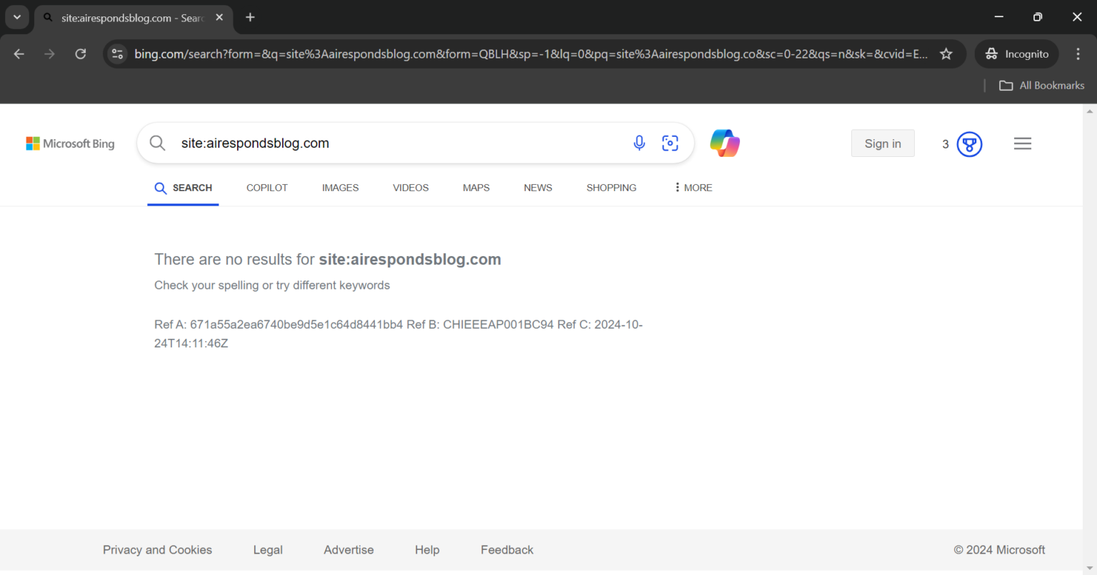 Bing De-indexed My Site: How I Recovered it in 3 Days
