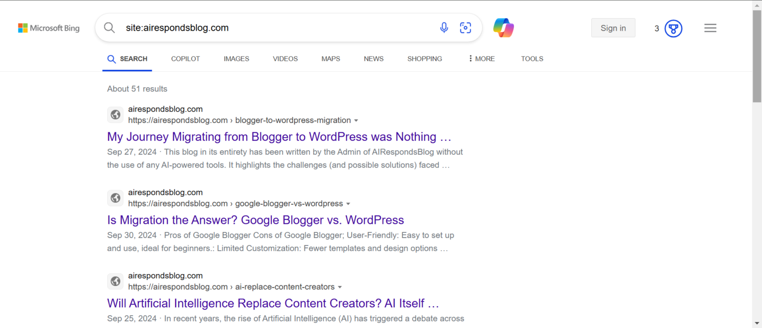 Bing De-indexed My Site: How I Recovered it in 3 Days